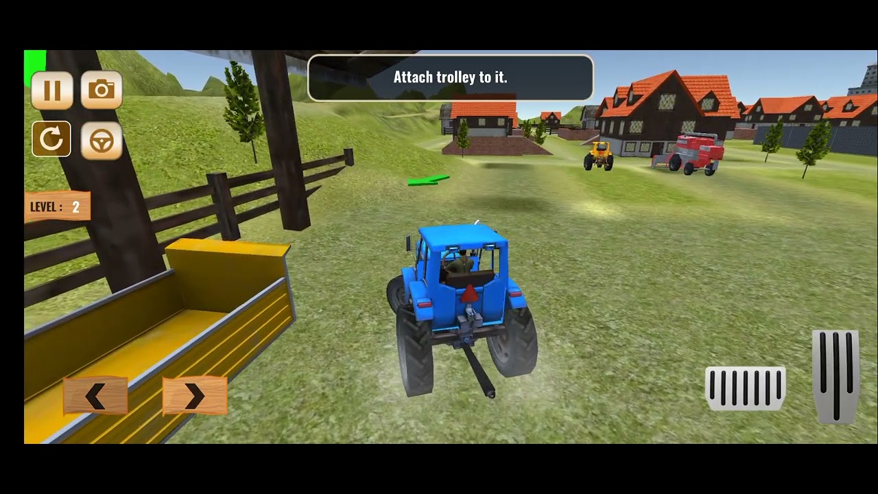 the tractor 🚜 farmer life 🌾🌾 game android phone Game on gaming tractor ...