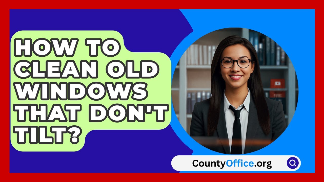 How To Clean Old Windows That Don't Tilt? - CountyOffice.org - YouTube