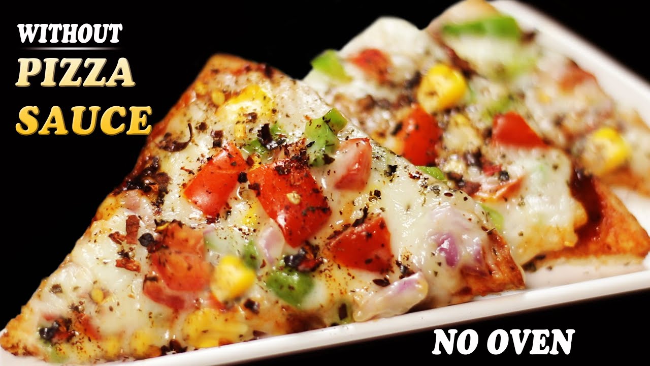Bread Pizza Recipe Without Pizza Sauce || Bread Pizza at home on Tawa ...