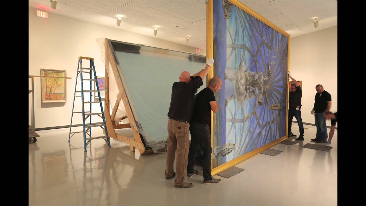 Time Lapse Installation of Dali's Santiago El Grande - YouTube