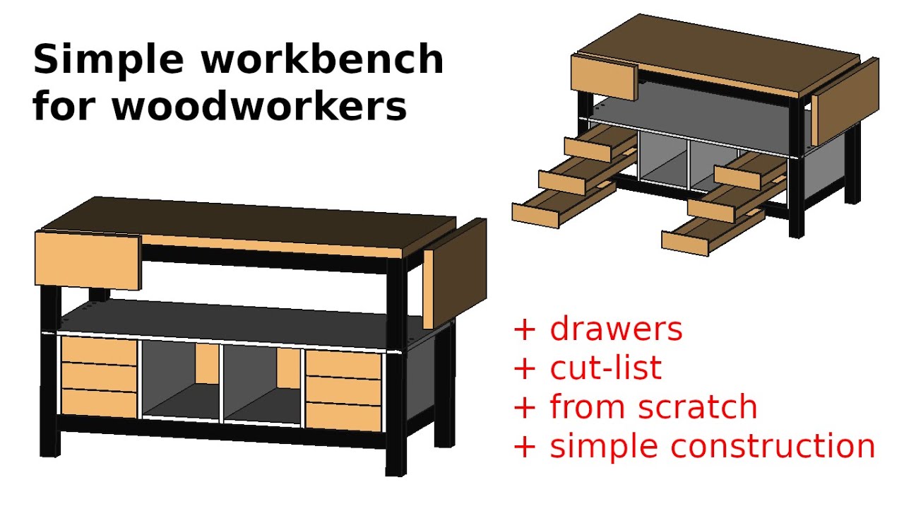 Simple workbench for woodworkers | FreeCAD Woodworking workbench - YouTube