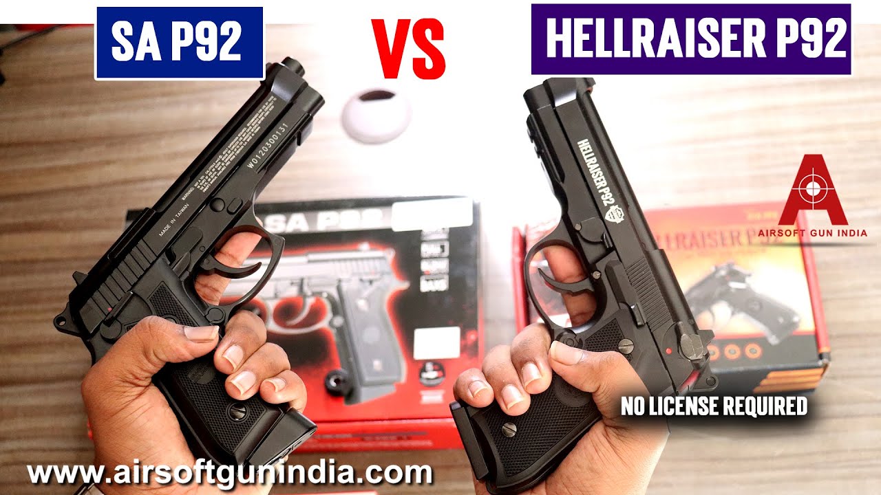 Swiss Arms P92 vs Hellraiser P92 - YouTube