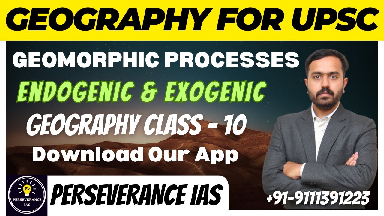 Geomorphic Processes - Endogenic and Exogenic I Landform Development I ...
