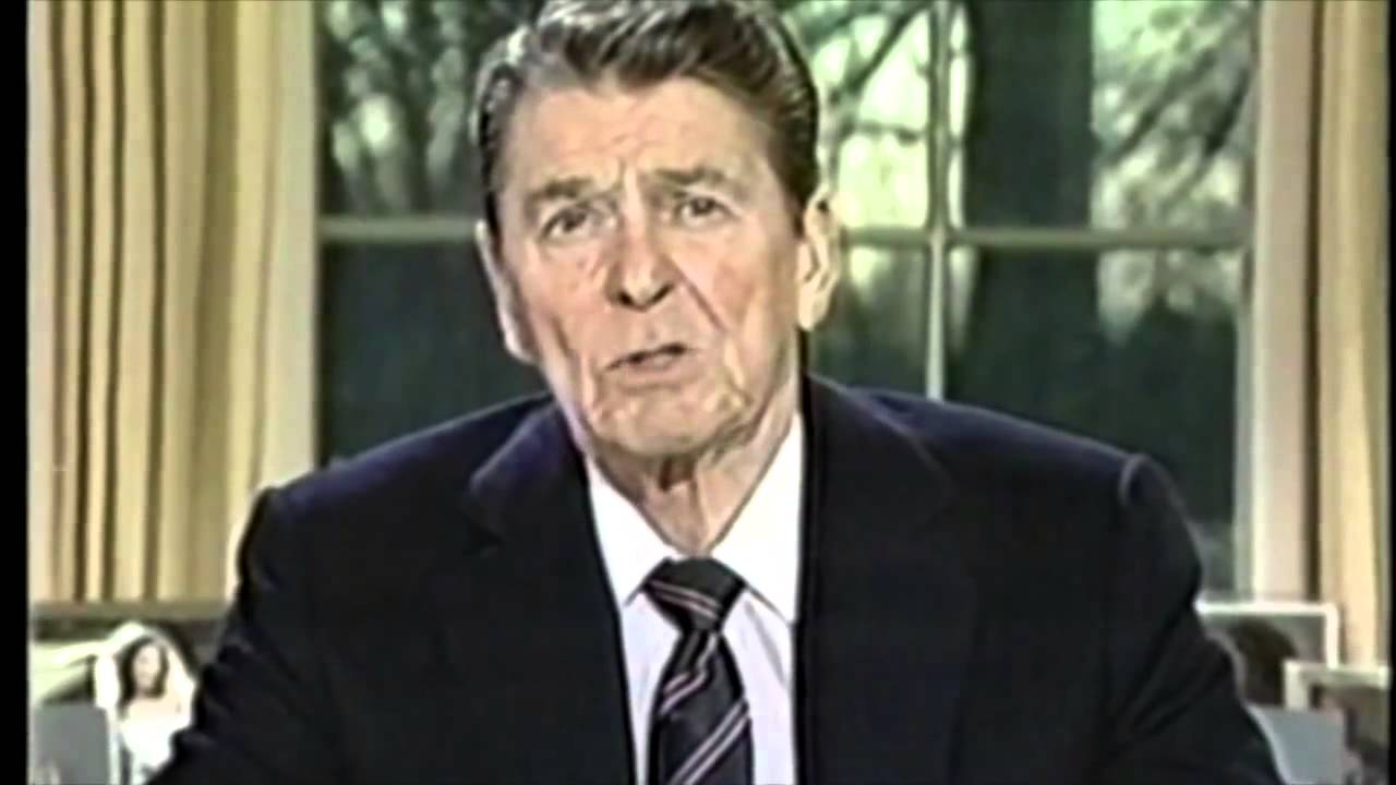Ronald Reagan Space Shuttle Challenger Explosion Speech - YouTube