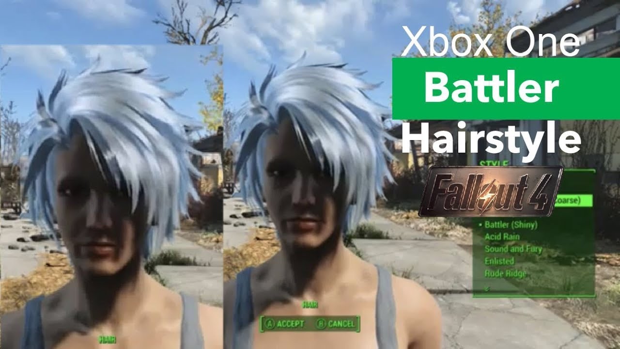 Fallout 4 Xbox One Mods|Battler Hairstyle - YouTube