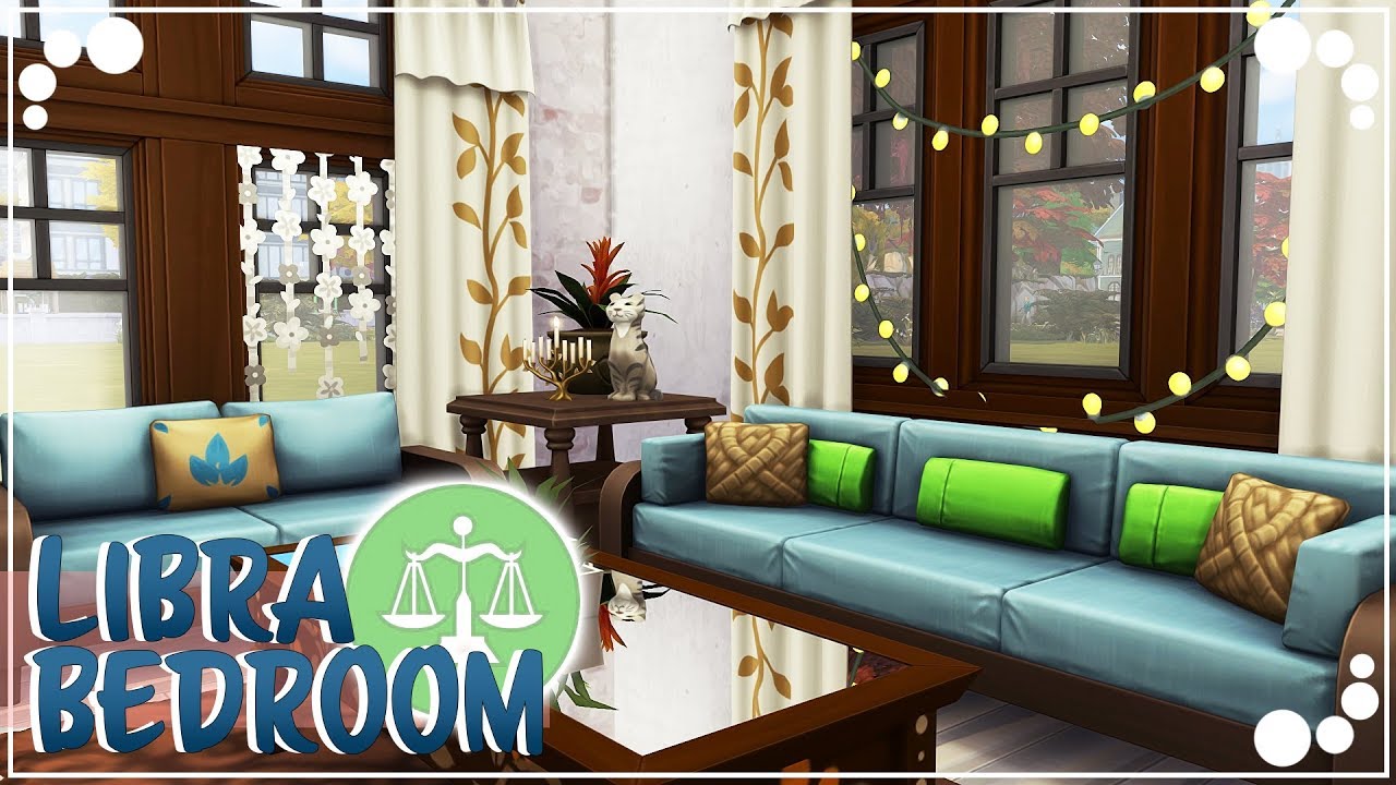 LIBRA BEDROOM ♎⭐ - ZODIAC SIGN SERIES | The Sims 4 | Room Build - YouTube