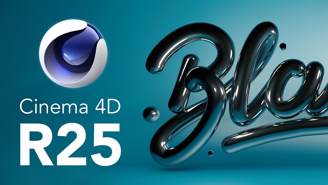 Cinema 4D R25 in Action! 3D letters (Free c4d file) - YouTube