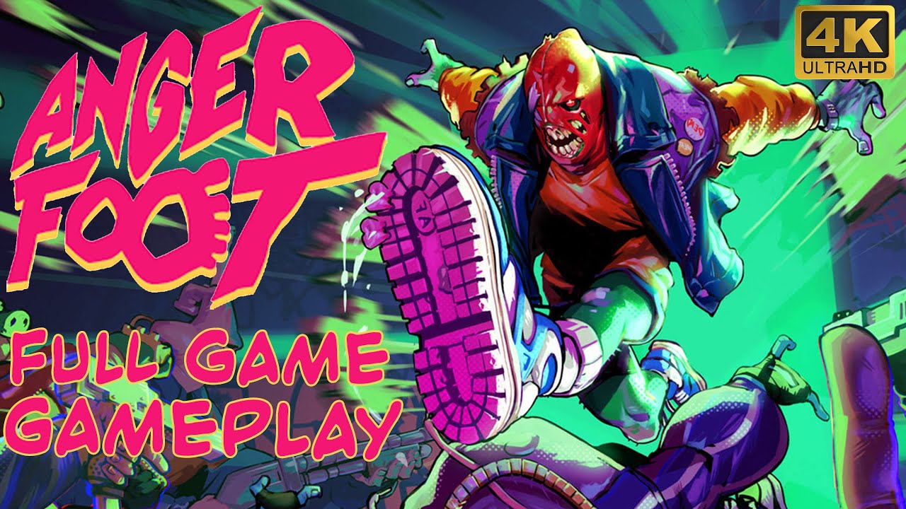 Anger Foot Full Game Gameplay 4K Ultra HD - YouTube