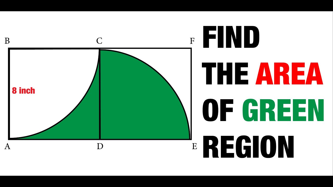 Find the Sum of Areas of Quarter Circle and Cut off Region - 4th Grade ...