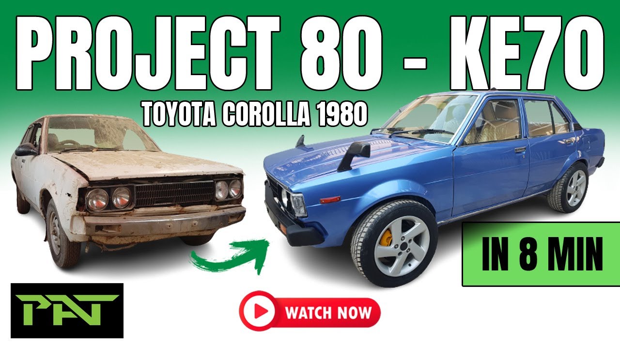 Pakistan's First Toyota Corolla 1980 KE70 with Modern Powertrain and ...