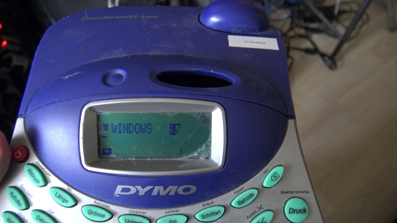 Dymo LabelManager 400 Druck Fehler - YouTube