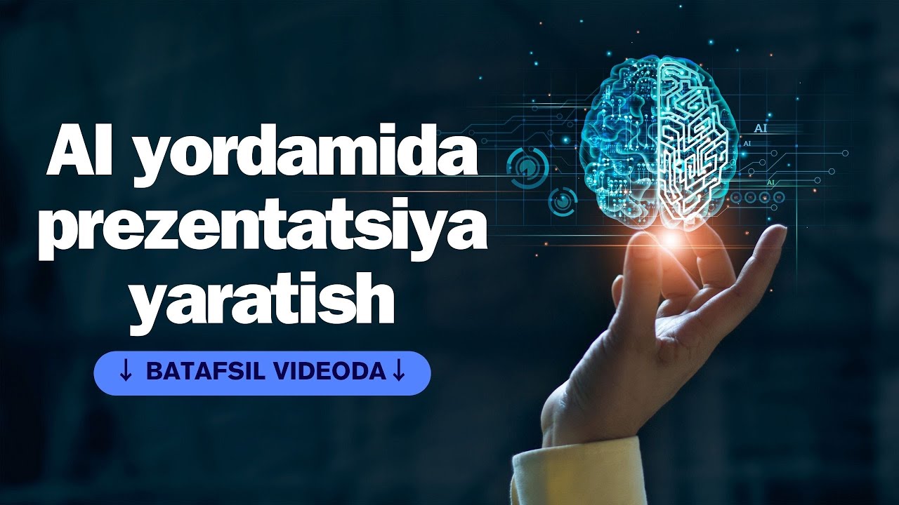 SUN'IY INTELEKT YORDAMIDA PREZENTATSIYA TAYYORLASH - YouTube