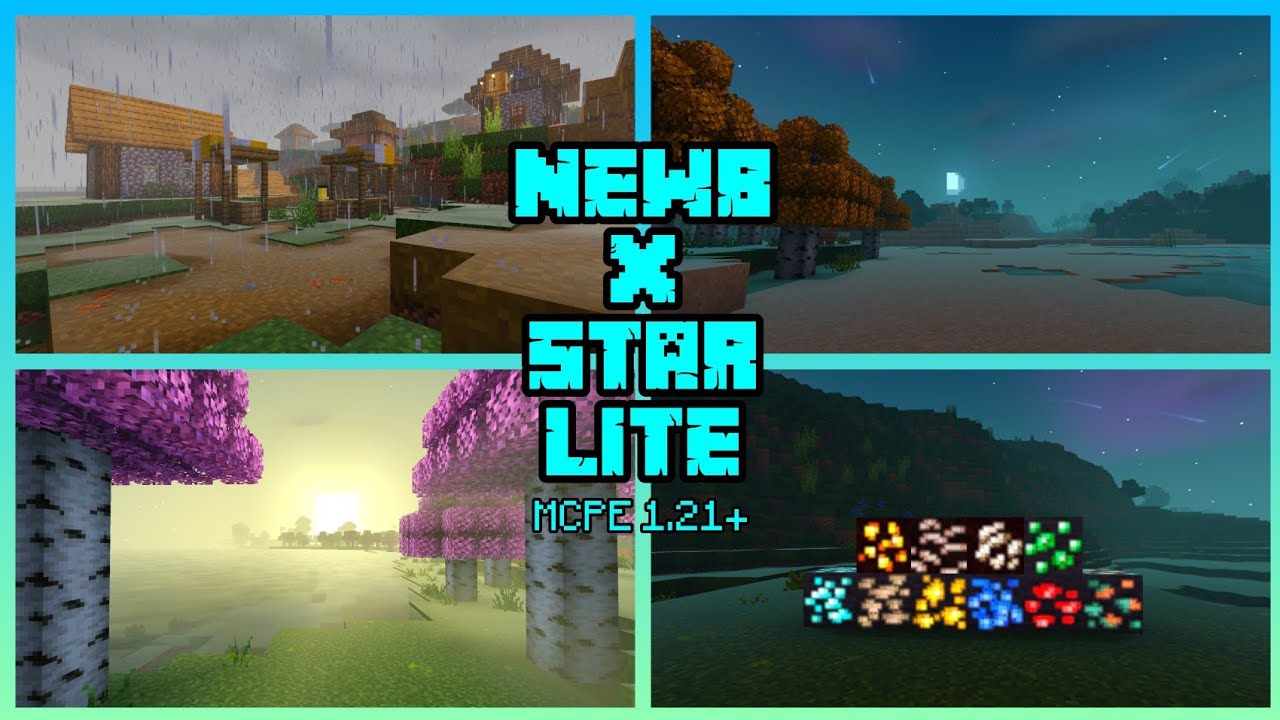 Newb X Star Lite Shader MCPE 1.21+ || Cocok Untuk Low End Device - YouTube