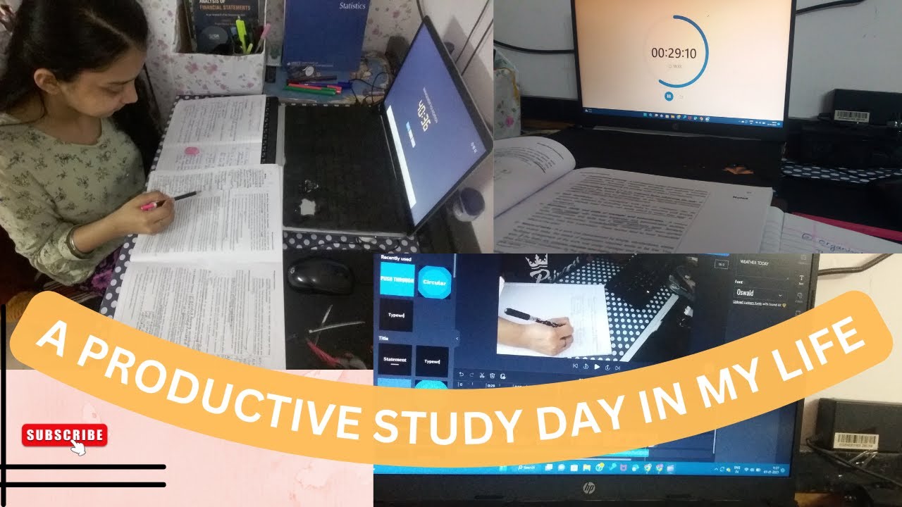 A PRODUCTIVE STUDY DAY IN MY LIFE l STUDY ROUTINE OF AN ONLINE STUDENT ...