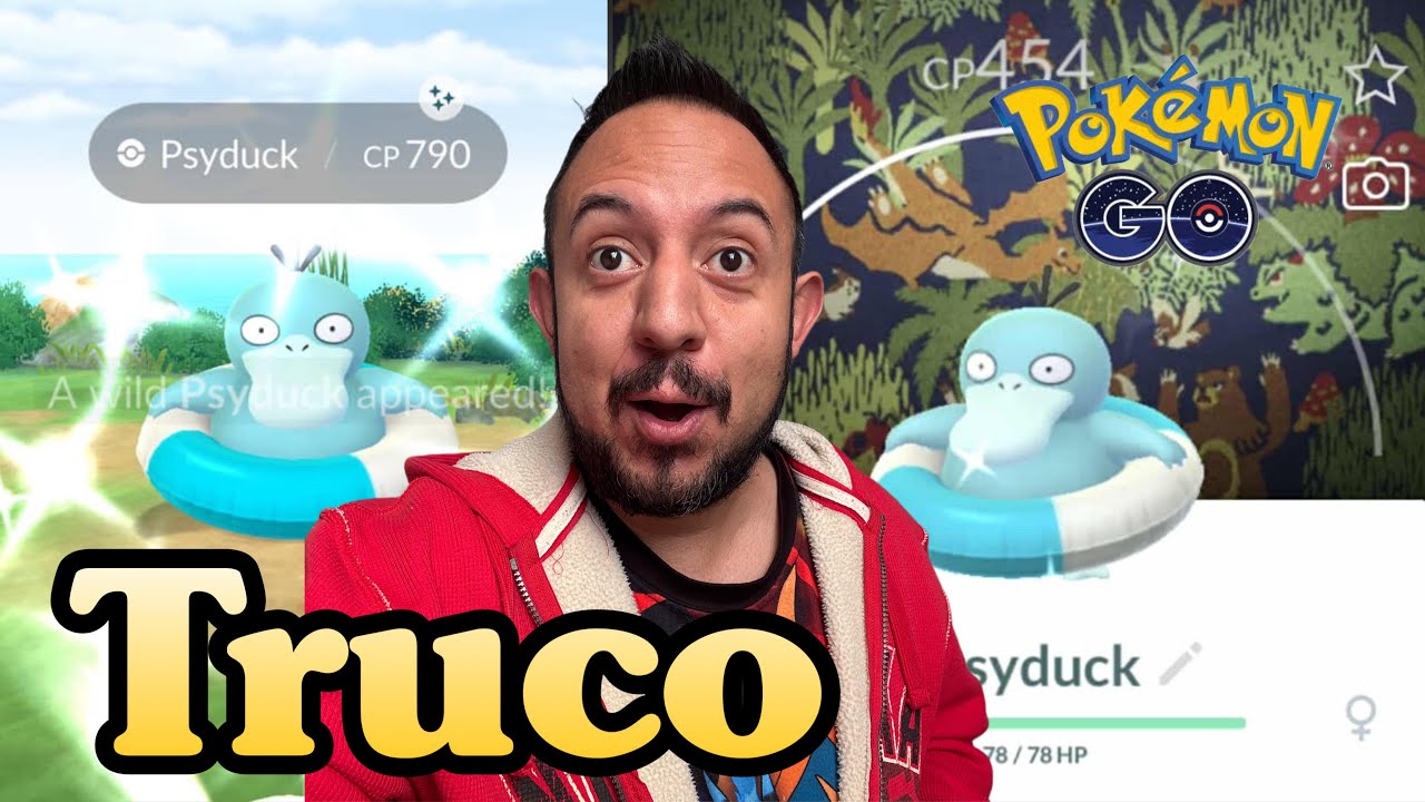 TRUCO CONSIGUE PSYDUCK SHINY CON FLOTADOR y FONDO ESPECIAL - YouTube