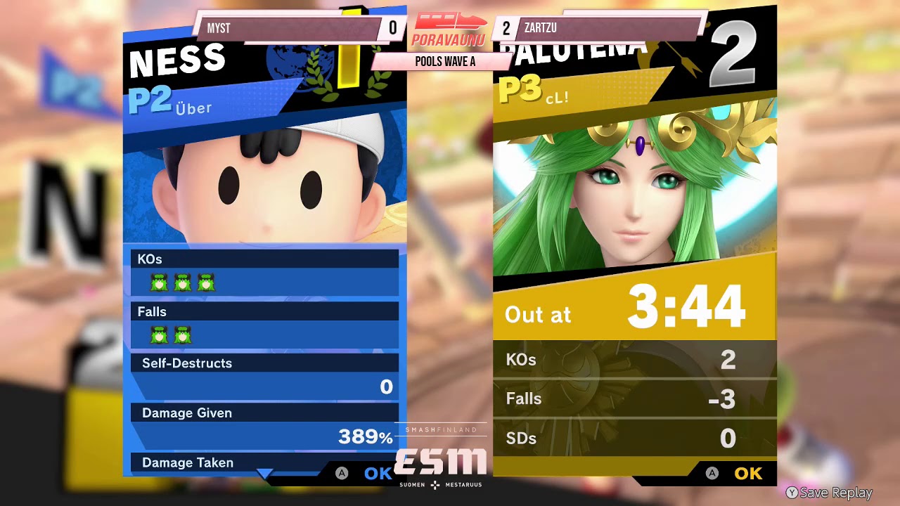 Poravaunu 8 - Ultimate Singles - Pools - Casiolove(Palutena) vs Uber ...