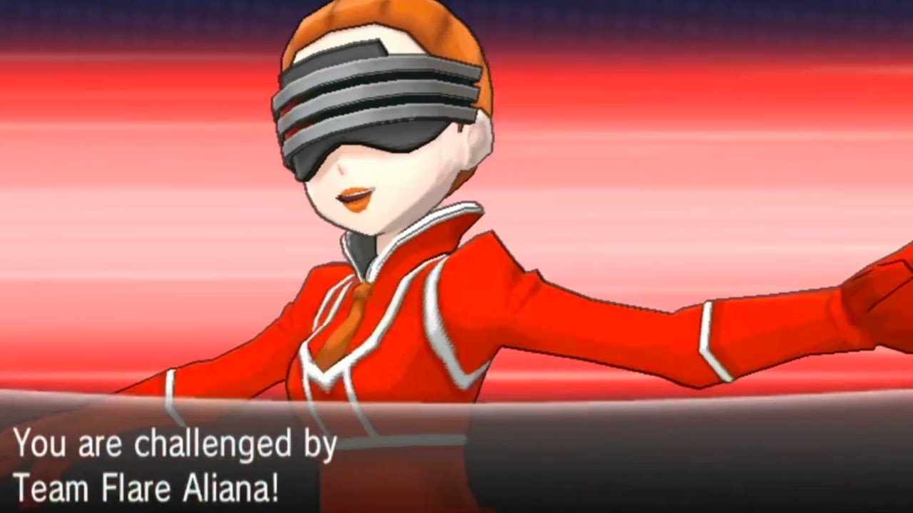 Pokemon Ancestral X - vs. Team Flare Aliana in Lysandre Labs - YouTube