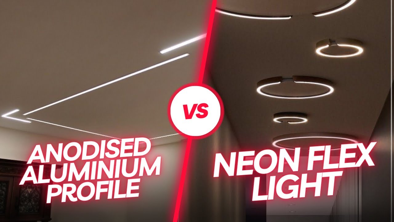 Profile Light & Neon Flex Light Difference | Interior Design Ideas ...