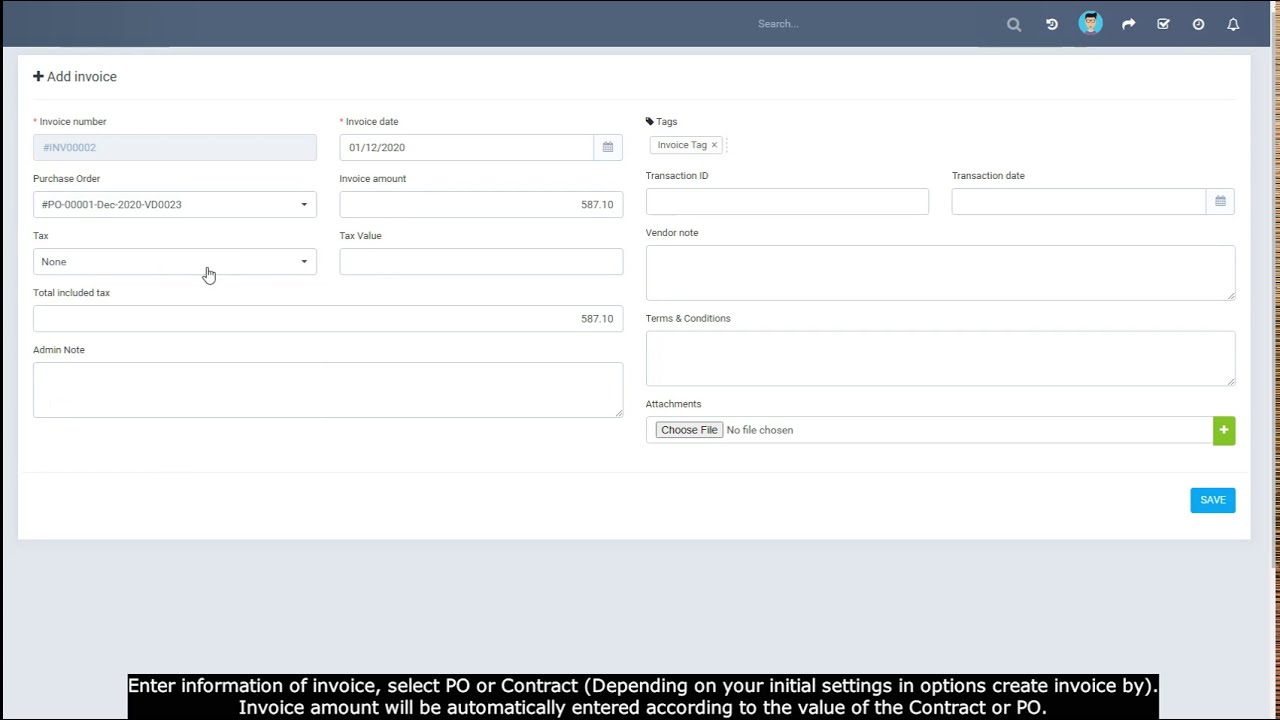 Perfex CRM Modules - Purchase Management - Invoices Management - YouTube