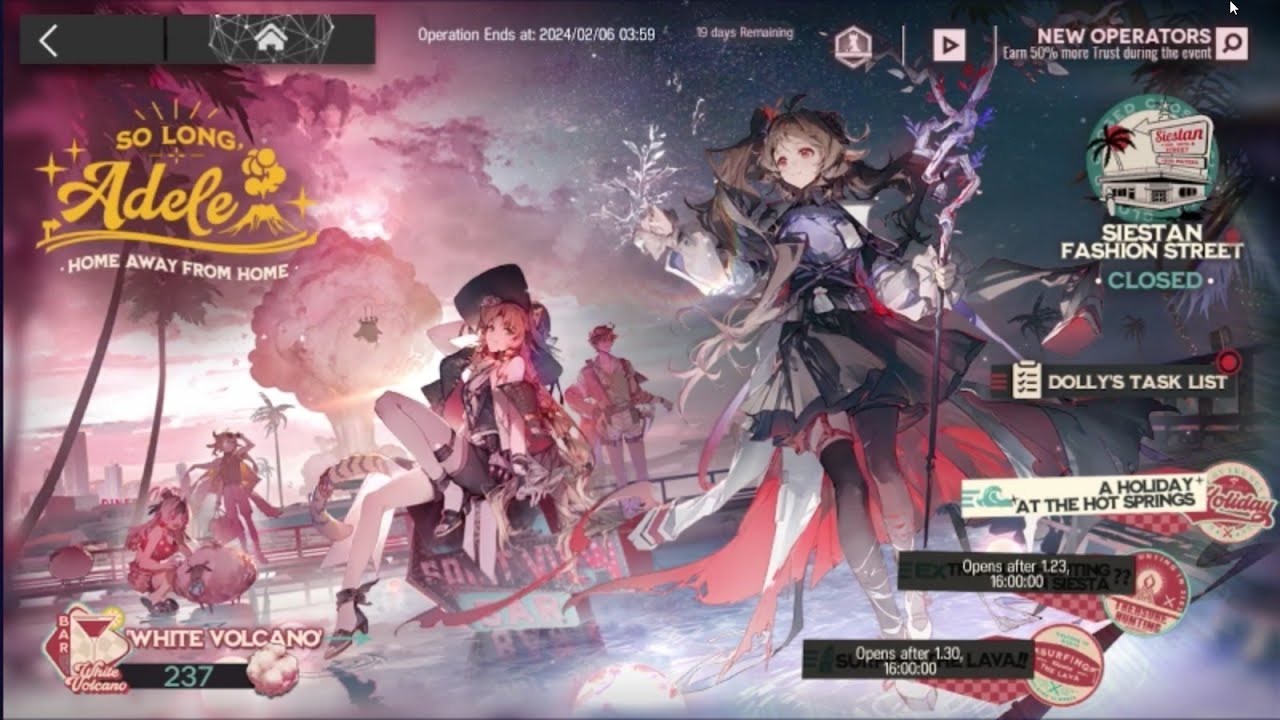 明日方舟/アークナイツ/Arknight - So Long Adele Loby Ost - Misty Memory Day/Night ...