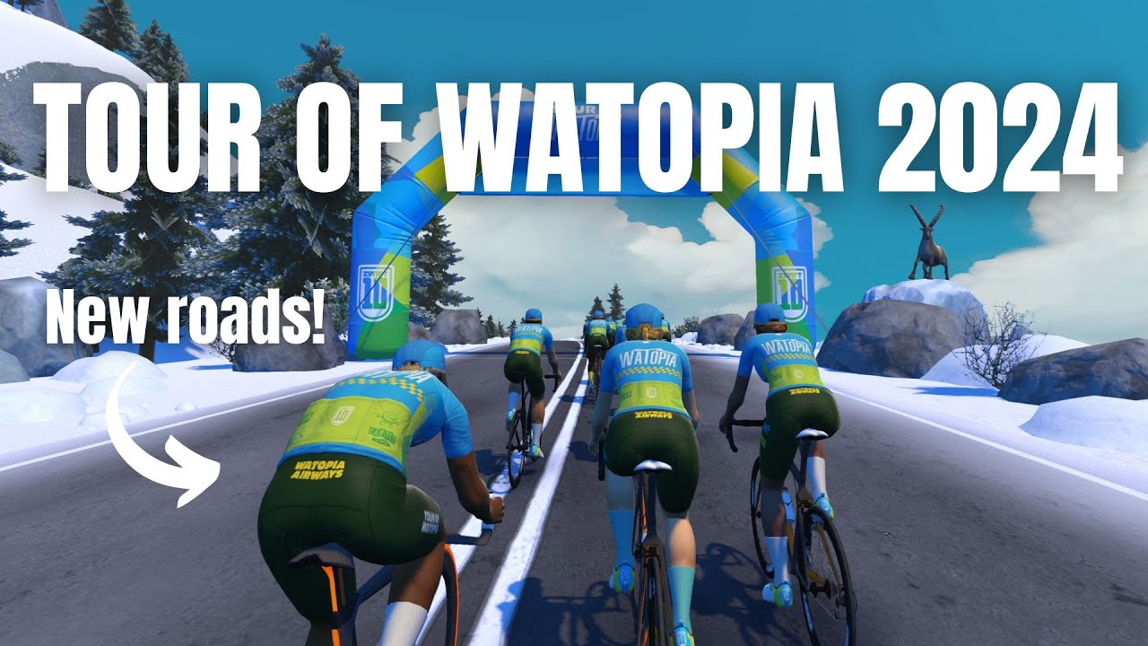 Tour of Watopia 2024 - NEW Zwift Routes and DOUBLE XP - YouTube