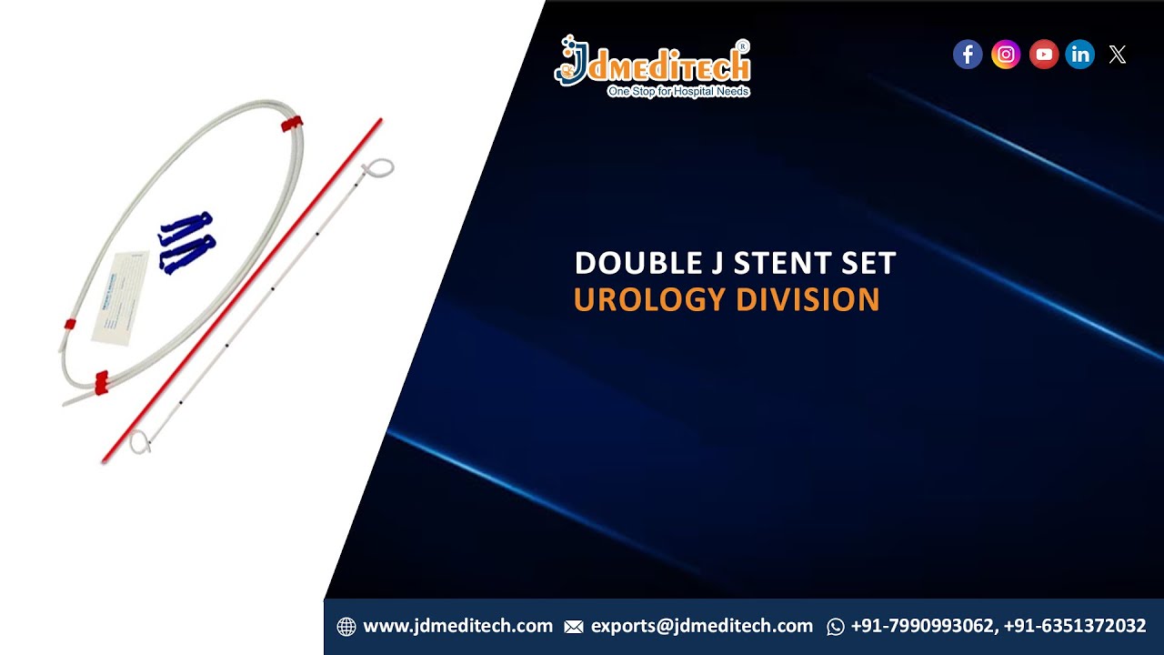Double J Stent | DJ Stent Set | Urology Stent | JDmeditech india - YouTube