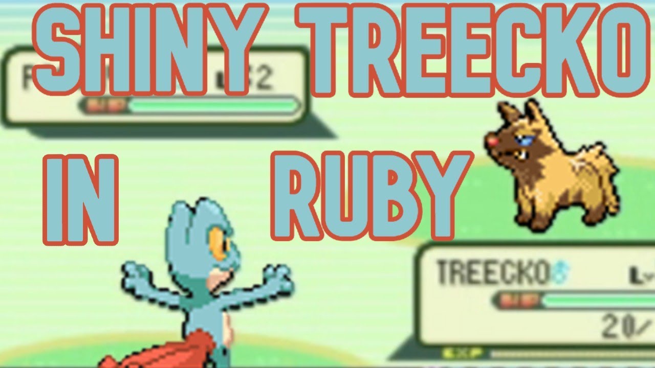 LIVE Shiny Treecko Starter in Pokemon Ruby after 5,759 & 2 Pooches ...