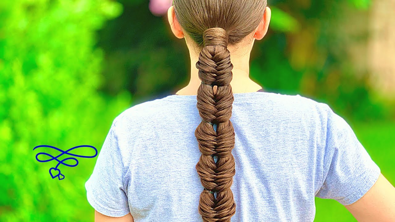 Suspended Fishtail Bubble Braid - YouTube