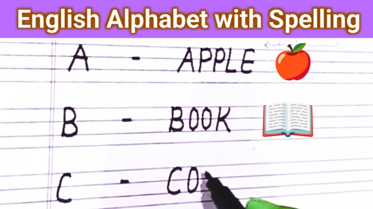 A for apple / Alphabet song / spelling / A to Z spelling / ABCD - YouTube