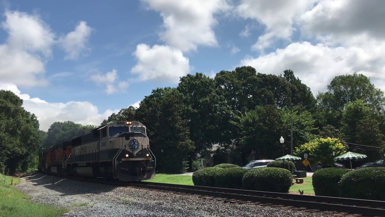 BNSF 9649 Leads NS 211 Thru Norcross, GA 8/3/18 - YouTube