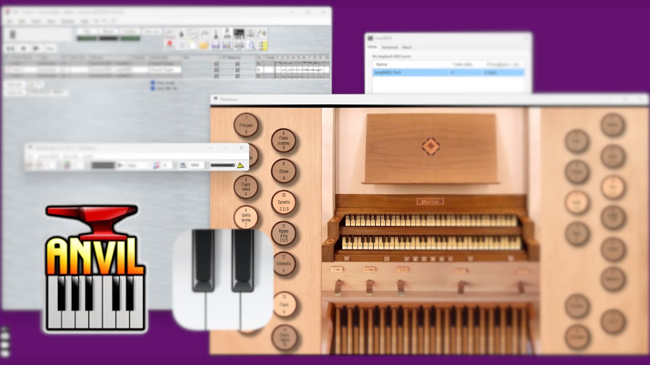 2 - Uso di Anvil Studio con Grandorgue - Tutorial - Uso del pannello Generals - YouTube