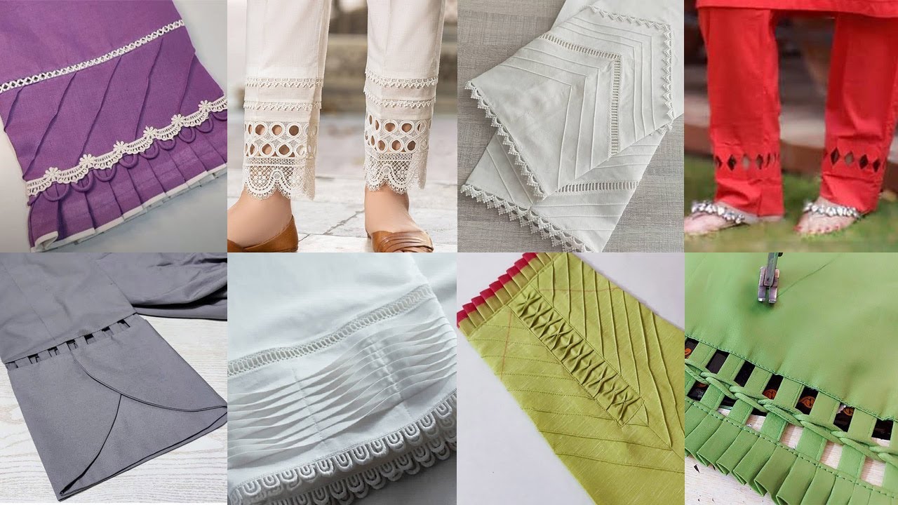Latest Shalwar Designs 2021 Capri Design Trouser Poncha Design New ...