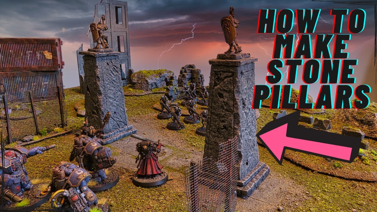 Every table needs this! Stone pillars for Dungeons and dragons. - YouTube