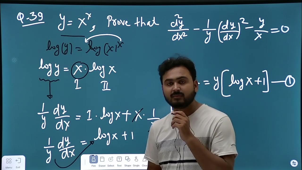 Class 12 | Worksheet | Differentiation l Question 39 l Session 23-24 - YouTube