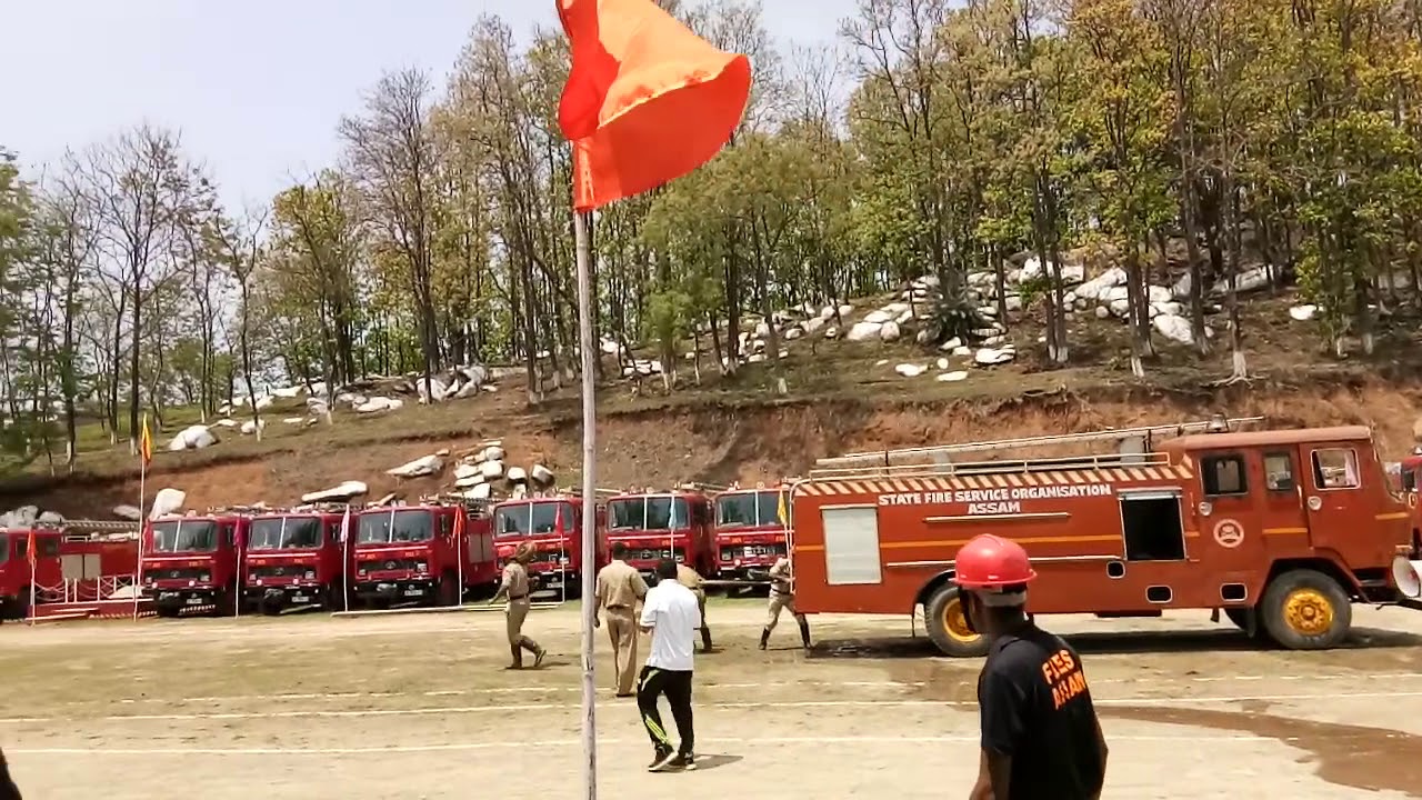 Fire fighting demonstration ,assam - YouTube