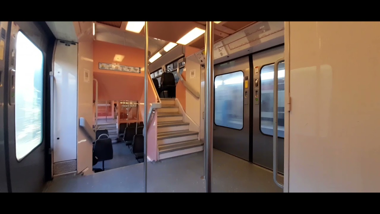 RER E Trajet à bord d'un MI2N Eole UM, de Val de Fontenay à Rosa Parks ...