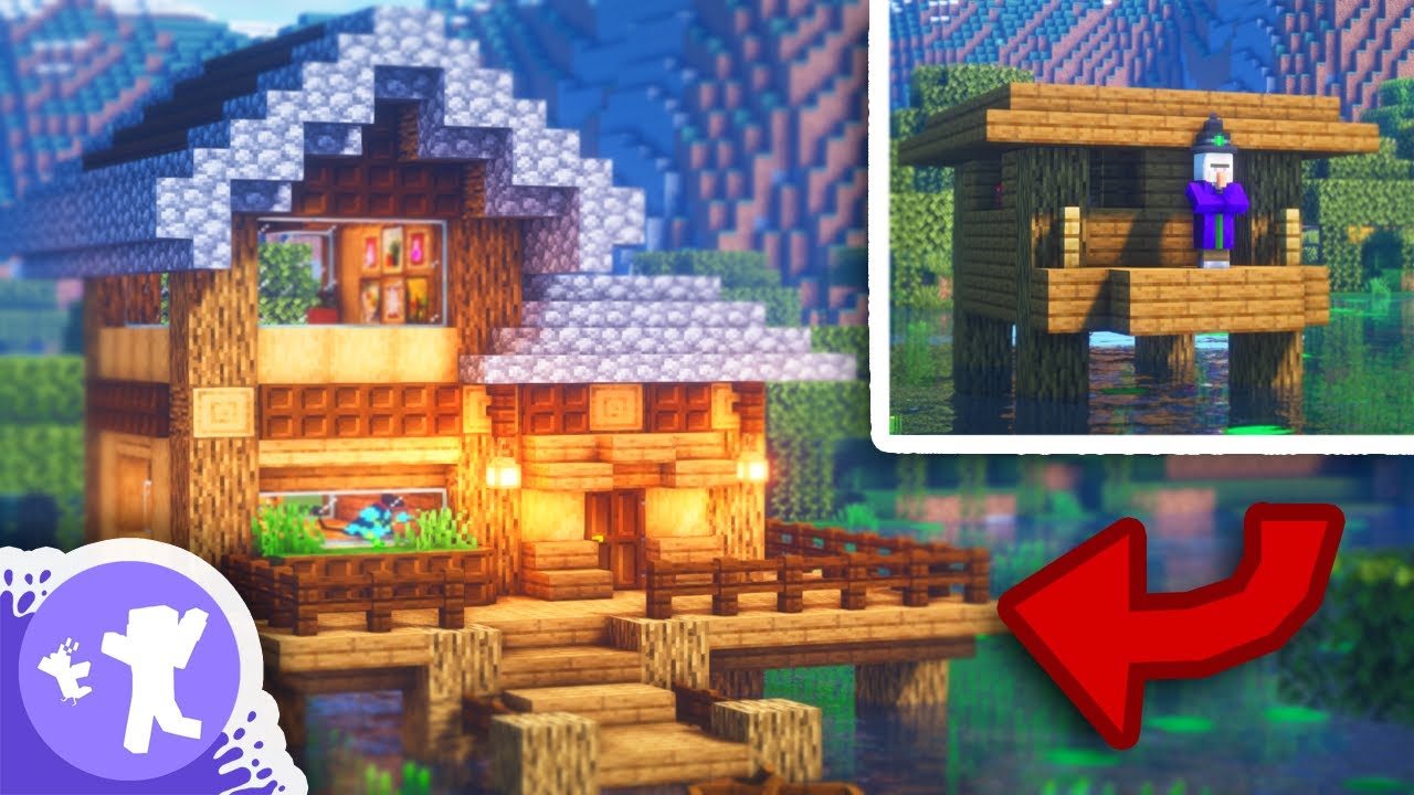 Minecraft: Witch Hut Transformation | TUTORIAL EASY - YouTube