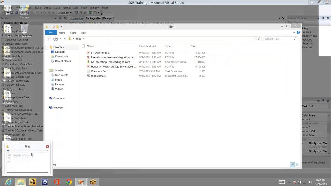 SSIS Training Part 6 - YouTube