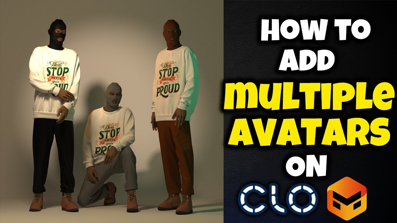 How to add MULTIPLE AVATARS in CLO 3D and MARVELOUS DESIGNER - YouTube