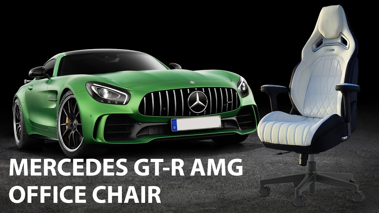 Office chair made from Mercedes GT-R AMG seat - YouTube