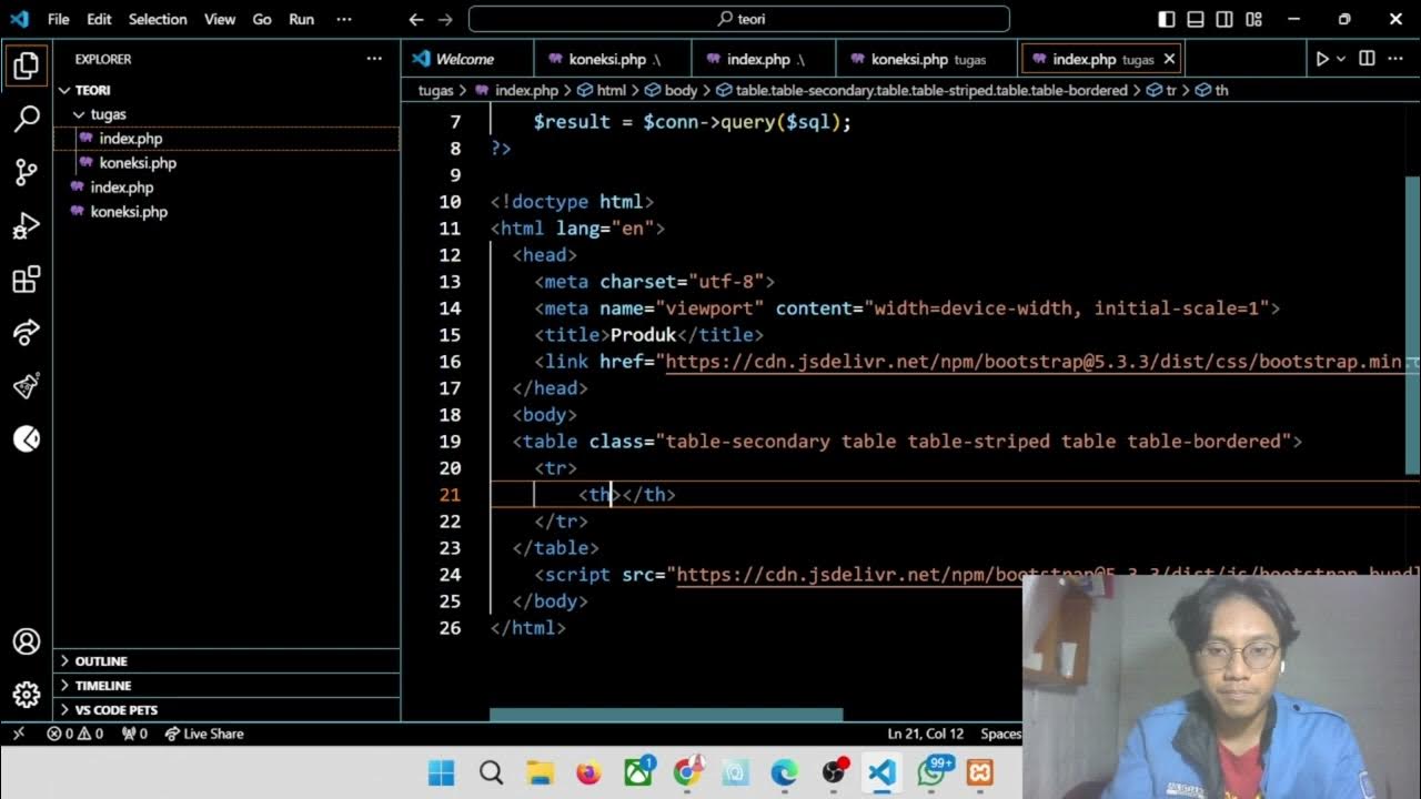 TUGAS 2 DEMO APLIKASI PHP & AKSES DB - YouTube