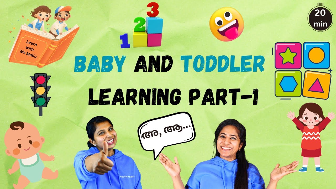 Baby and Toddler learning Part-1 - First Words, Songs and Nursery ...