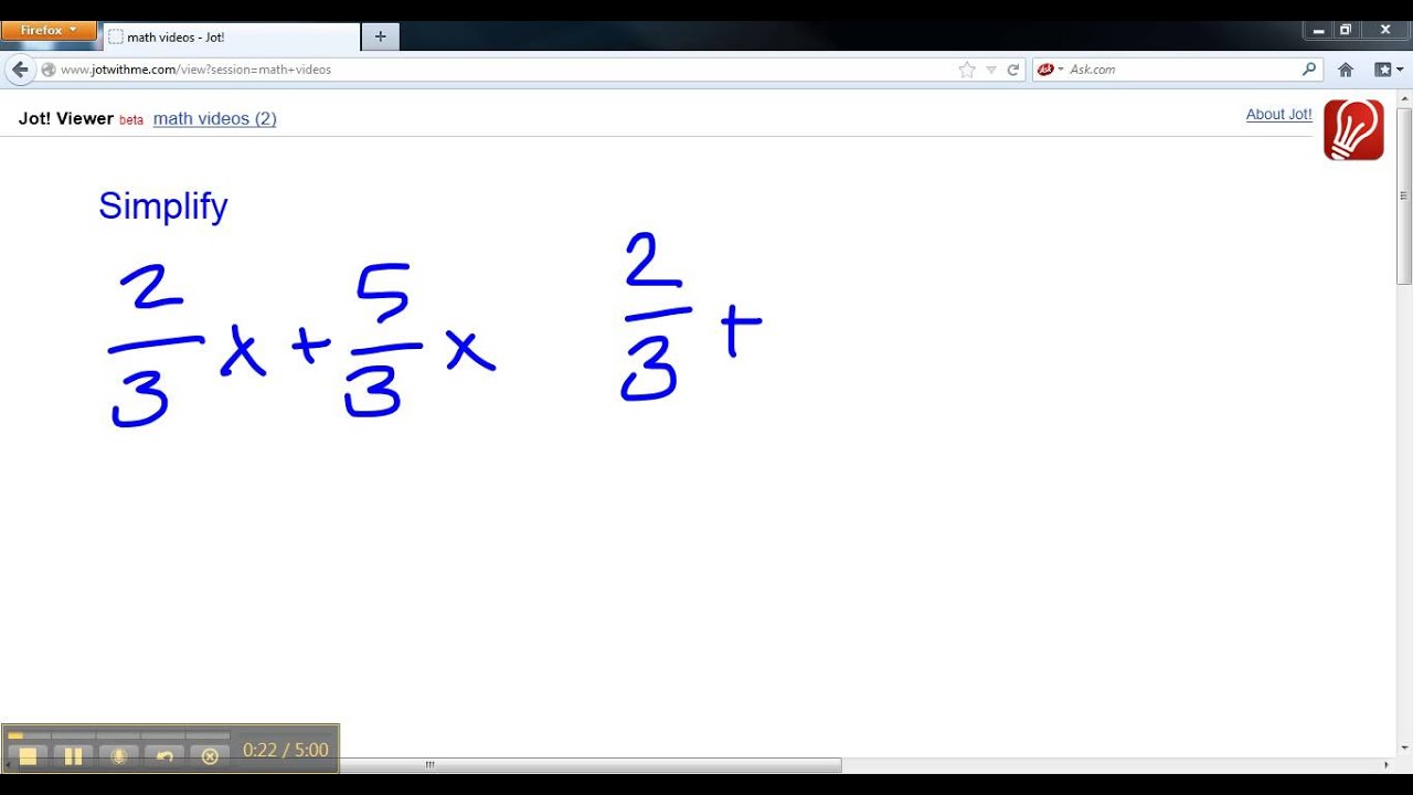 Simplify 2 3x 5 3x YouTube simplify-2-3x-5-3x-youtube