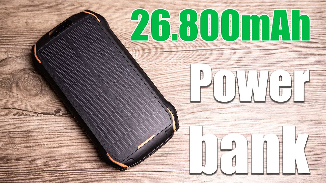 26.800mAh solar power bank | a must have for camping and outdoor ...