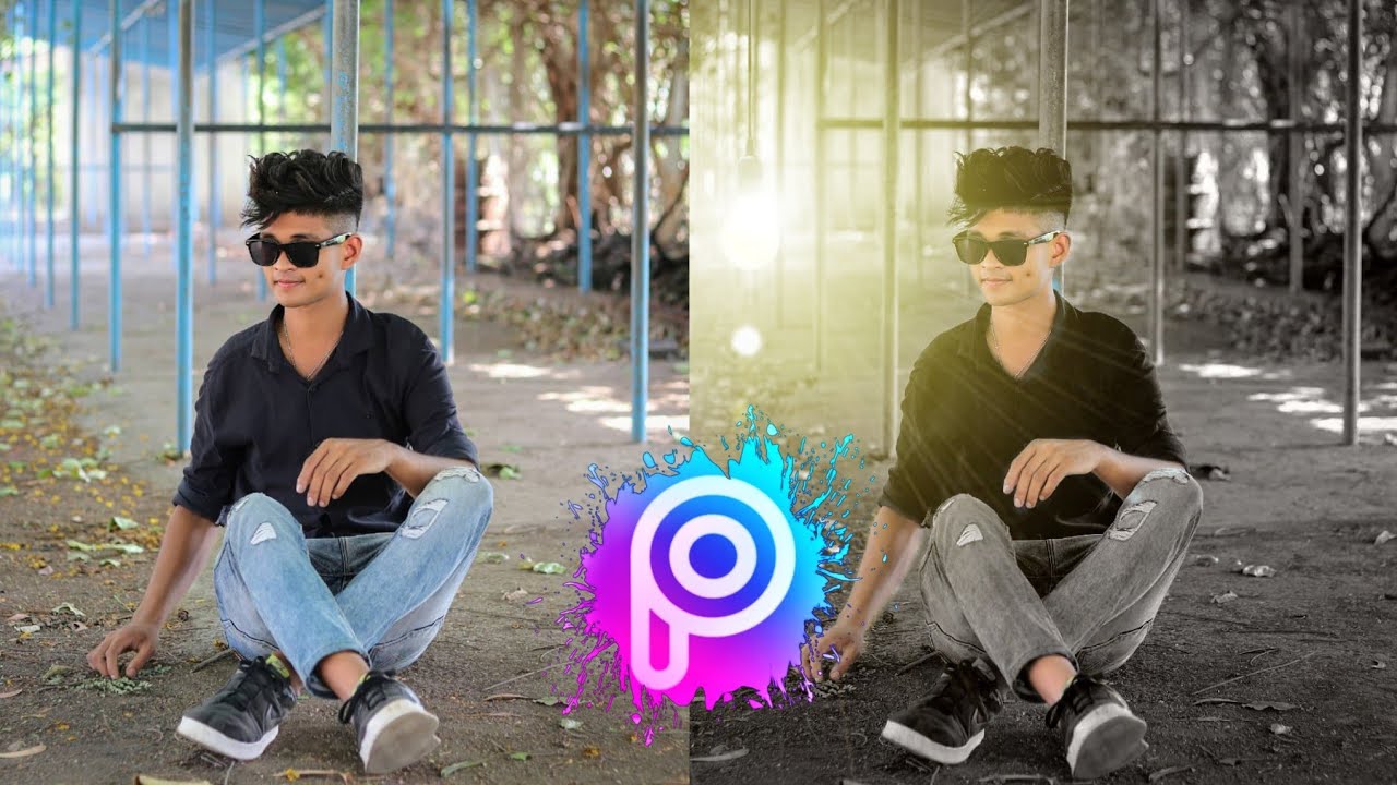 new picsart light bulb effect/picsart photo editing - YouTube