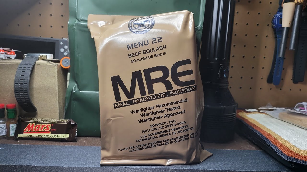 U.S MRE #22 BEEF GOULASH REVIEW - YouTube