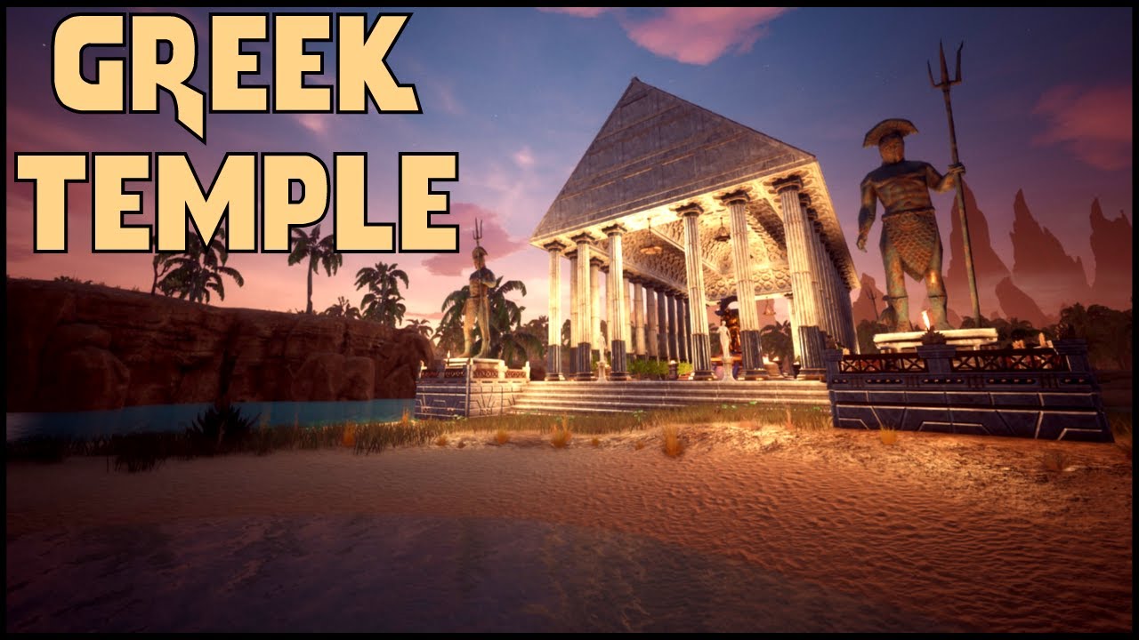 How to Build a Gorgeous Greek Temple in Conan Exiles - YouTube