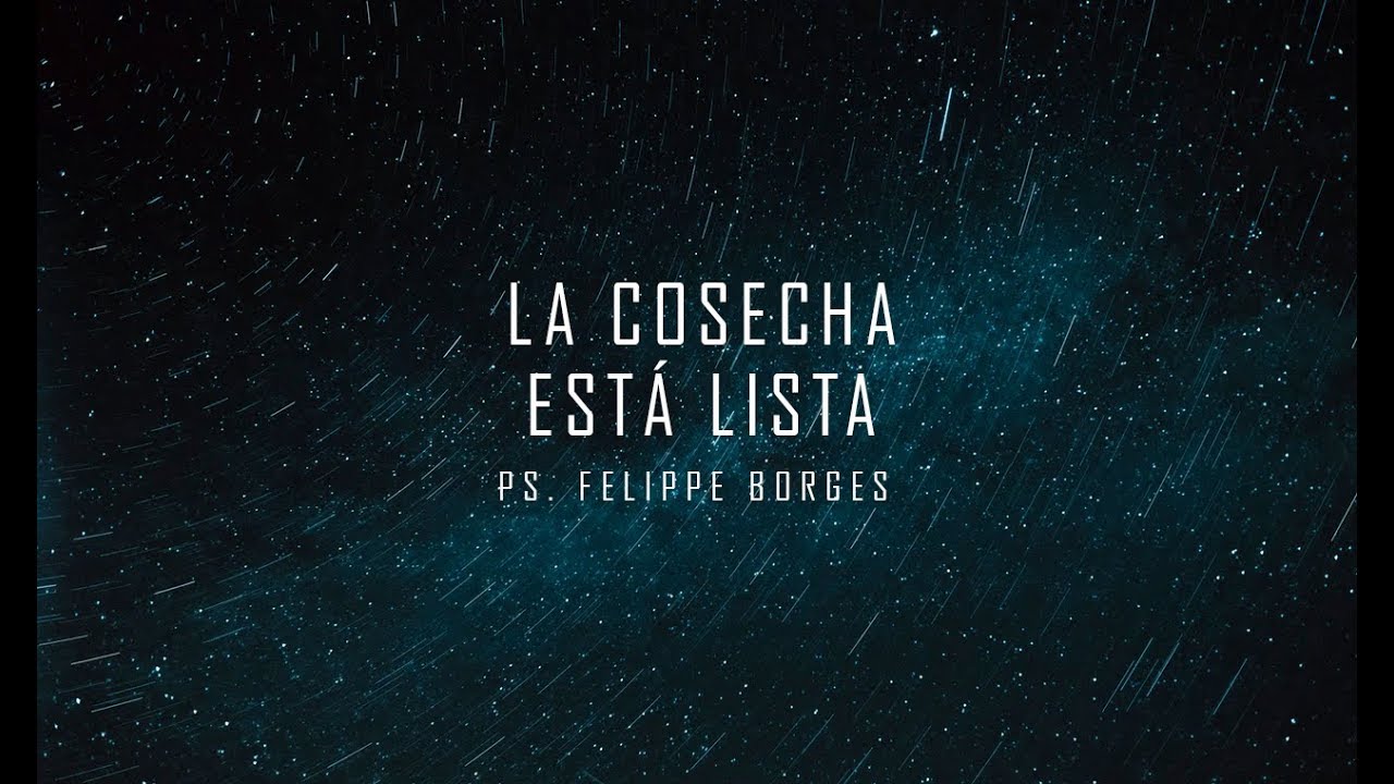 La cosecha está lista / Ps. Felippe Borges - YouTube