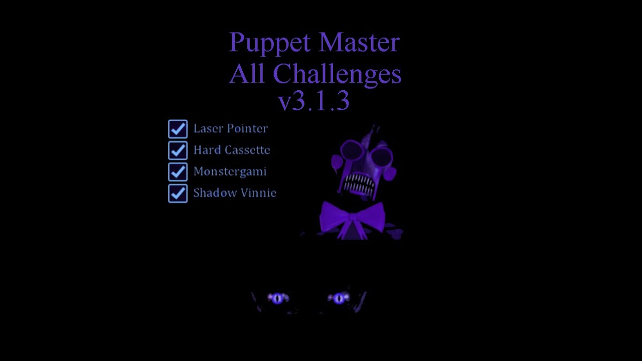 Five Nights at Candy's 3 (FNaC 3)Custom Night: Puppet Master All ...