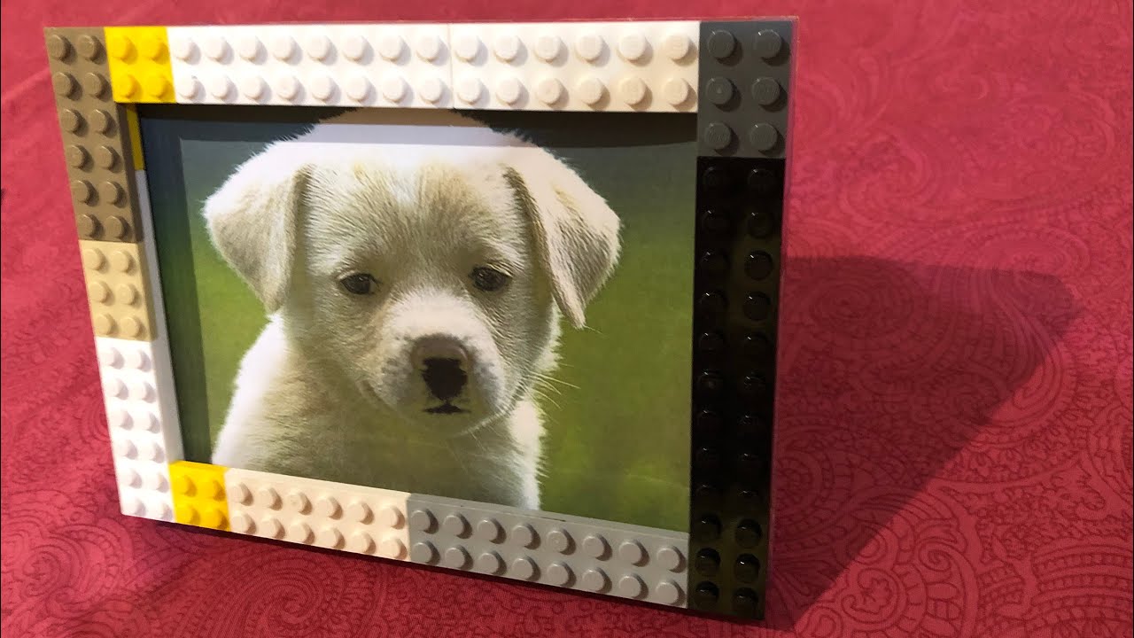 How to make a Lego photo frame - YouTube